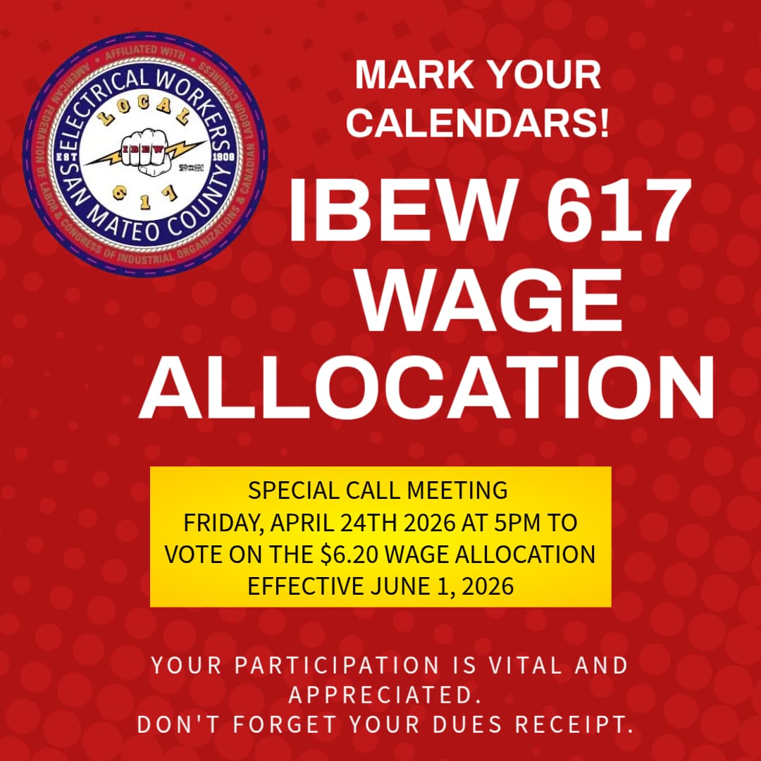 IBEW 617 | Notifications